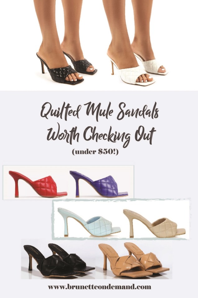 Budget-Friendly Quilted Mule Sandals Worth Checking Out! - BRONDEMA